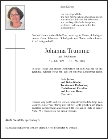 Gedenkkerzen von Johanna Trumme | om-trauer.de