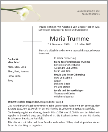 Traueranzeigen | om-trauer.de