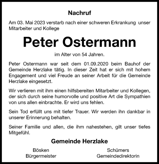 Traueranzeigen | om-trauer.de