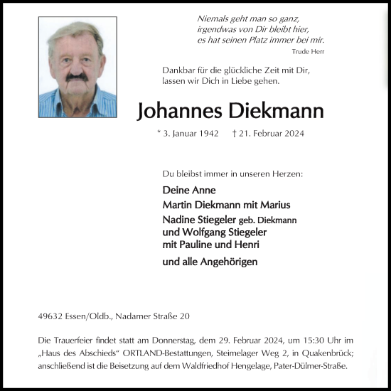 Traueranzeigen | om-trauer.de