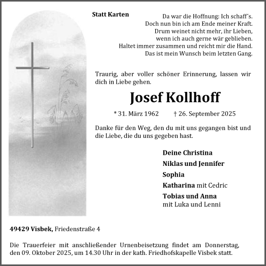 Traueranzeigen | om-trauer.de